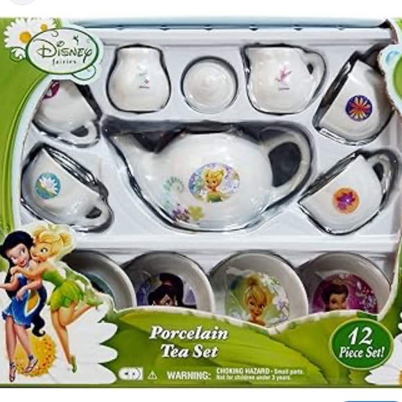 Disney | Toys | Disney Fairies Piece Pixie Porcelain Tea Set New In ...